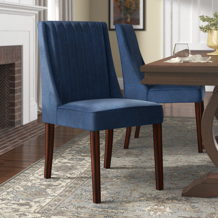 Lark Manor Aleysia Upholstered Channel Back Dining Side Chair & Reviews | Wayfair